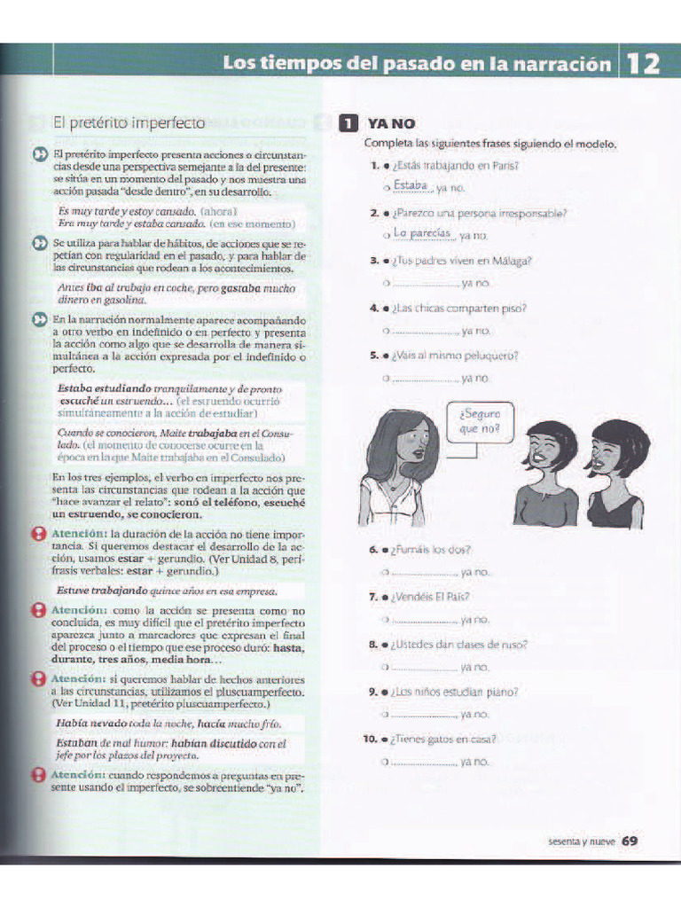 Los Tiempos Del Pasado en La Narración - B1 | PDF