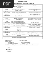 2025 Psle Examination Calendar (Tentative) VF | PDF