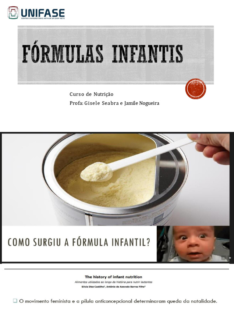 AULA 9- FÓRMULAS INFANTIS | PDF