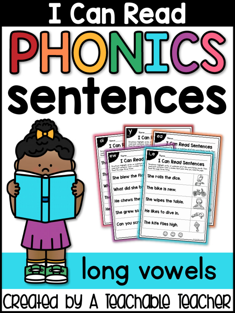 Long Vowel Sentence Practice | PDF | Phonics | Learning