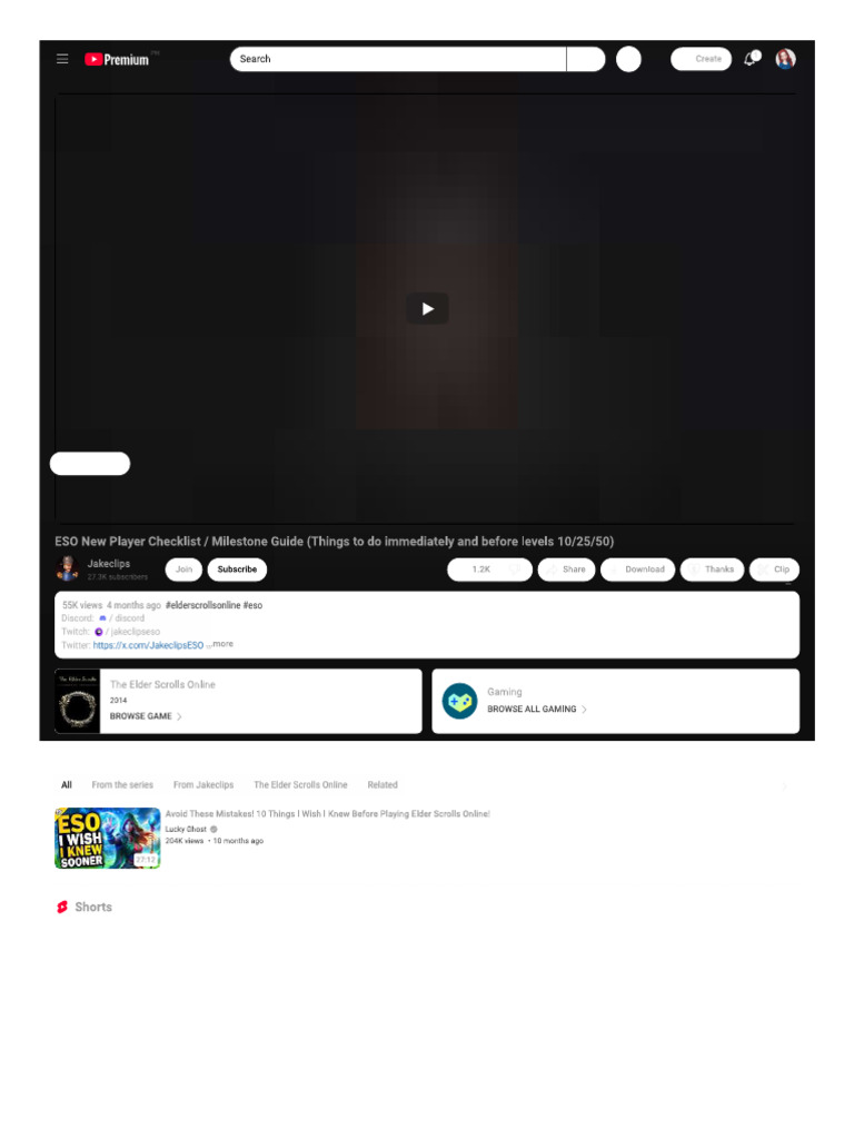 ESO New Player Checklist - Mileston... and Before Levels 10 - 25 - 50 ...