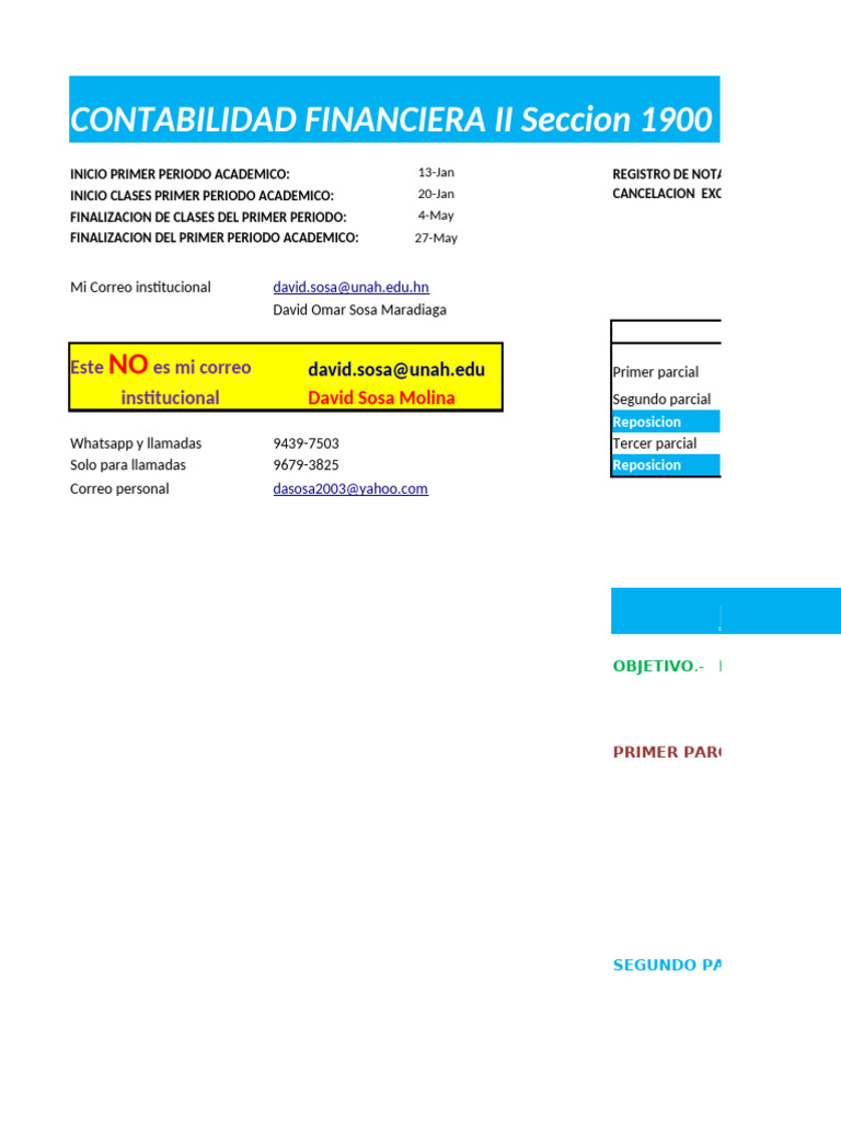 UNAH 2024 Contabilidad Financiera 2 Primer PAc 2025 - 1701 | PDF | normas internacionales de ...