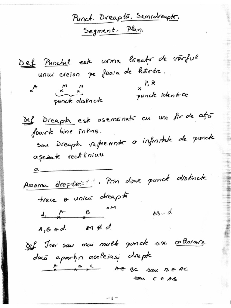 Teorie Geometrie Plana | PDF