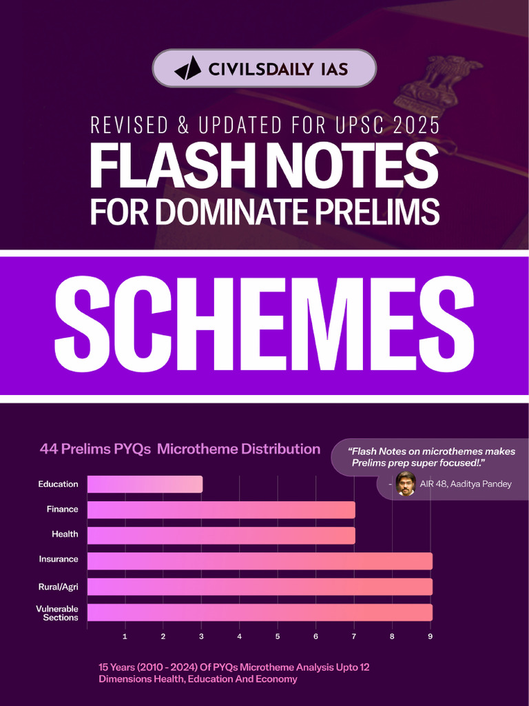Civilsdaily Schemes Dominate Notes | PDF | Medicine | Health Sciences