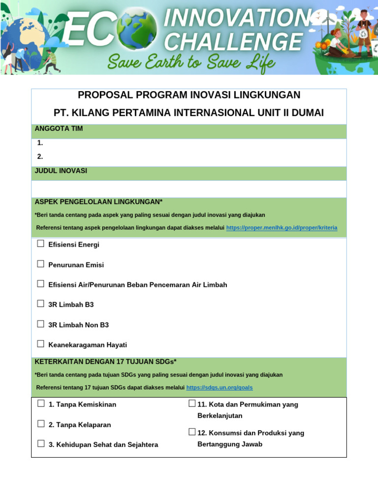[Referensi] Template Proposal Peserta EIC 2025 | PDF