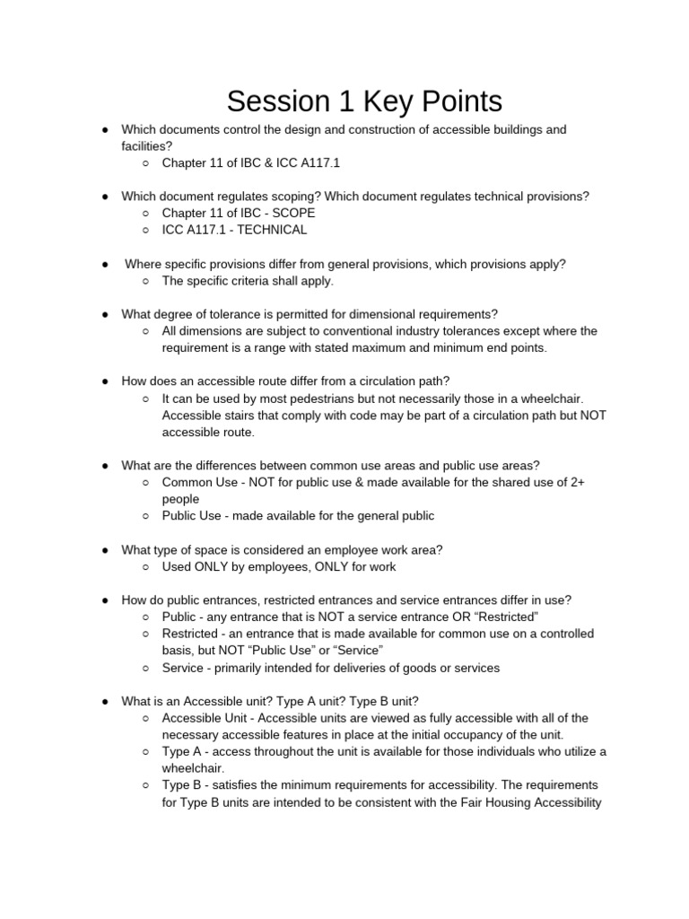 Key Points 2021 Accessibility Study Companion | PDF | Accessibility