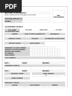 JCF Application Form | PDF | Arrest | Government Information