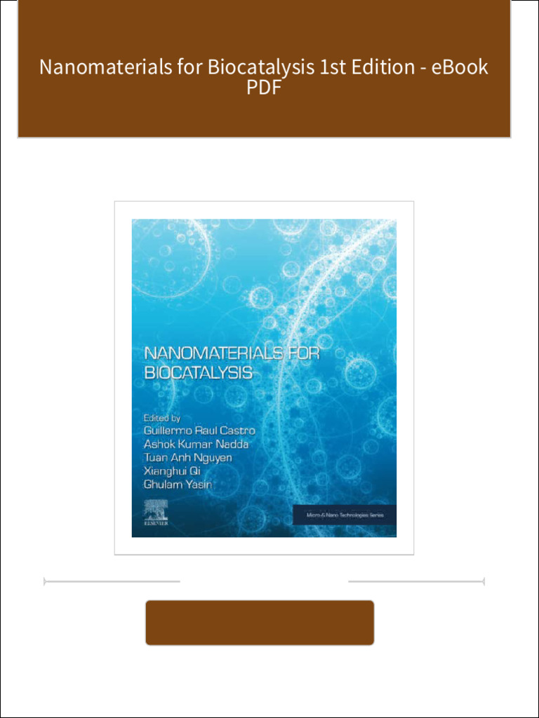 Nanomaterials For Biocatalysis 1St Edition - Ebook PDF | PDF ...