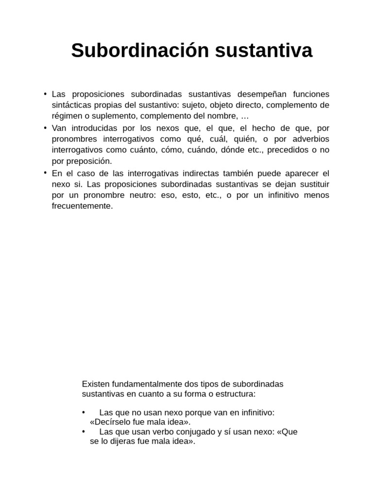 La Subordinaci%C3%B3n | PDF | Unidades Semánticas | Lingüística