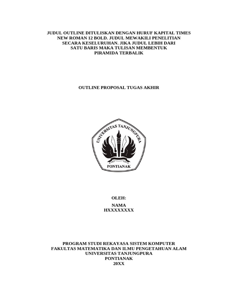 Panduan Penulisan Proposal TA Siskom A | PDF