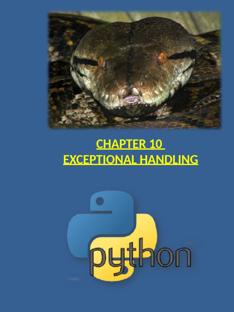 Exceptional Handling | PDF | Semantics | Programming Language