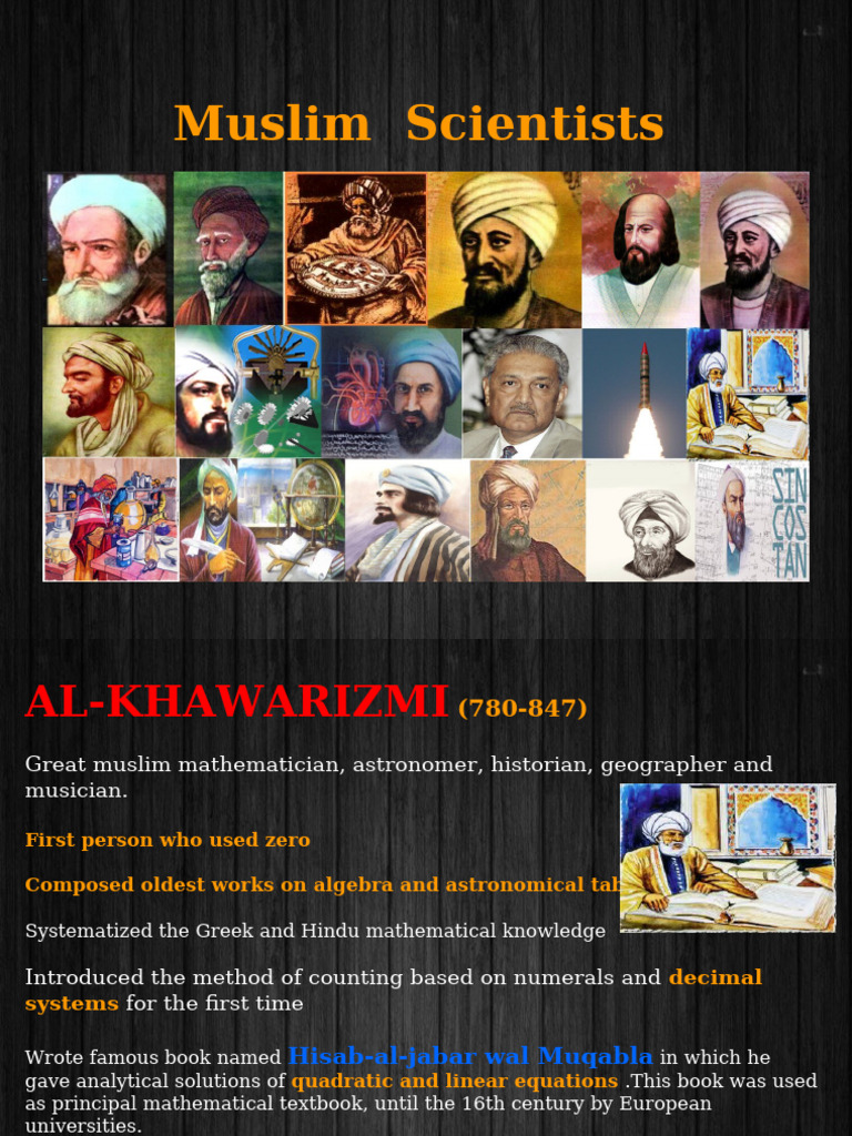 Influential Muslim Scientists and Their Contributions | PDF
