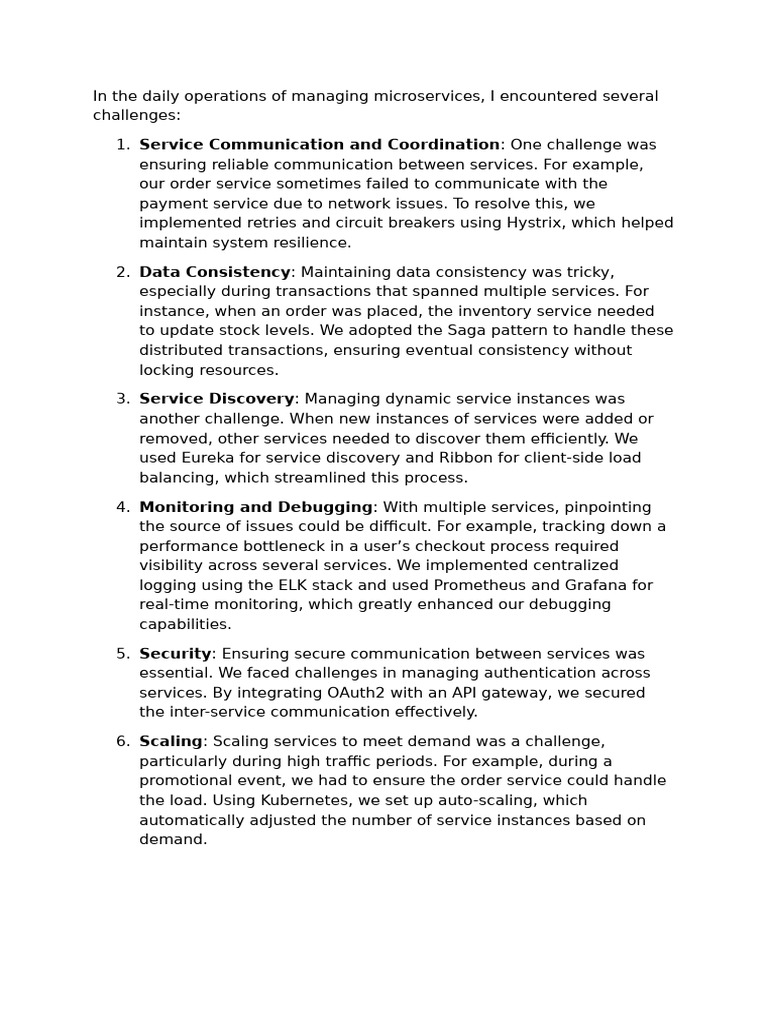 Microservices Management Challenges | PDF