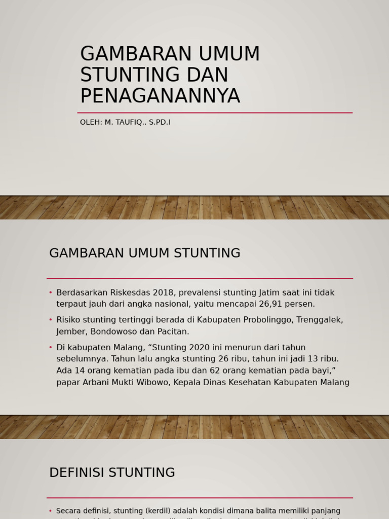 M. Taufiq - bebas stunting | PDF