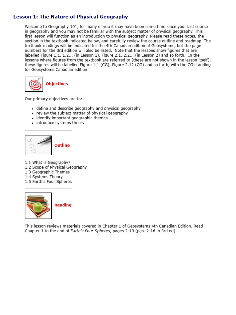 Lesson 1_ the Nature of Physical Geography | PDF