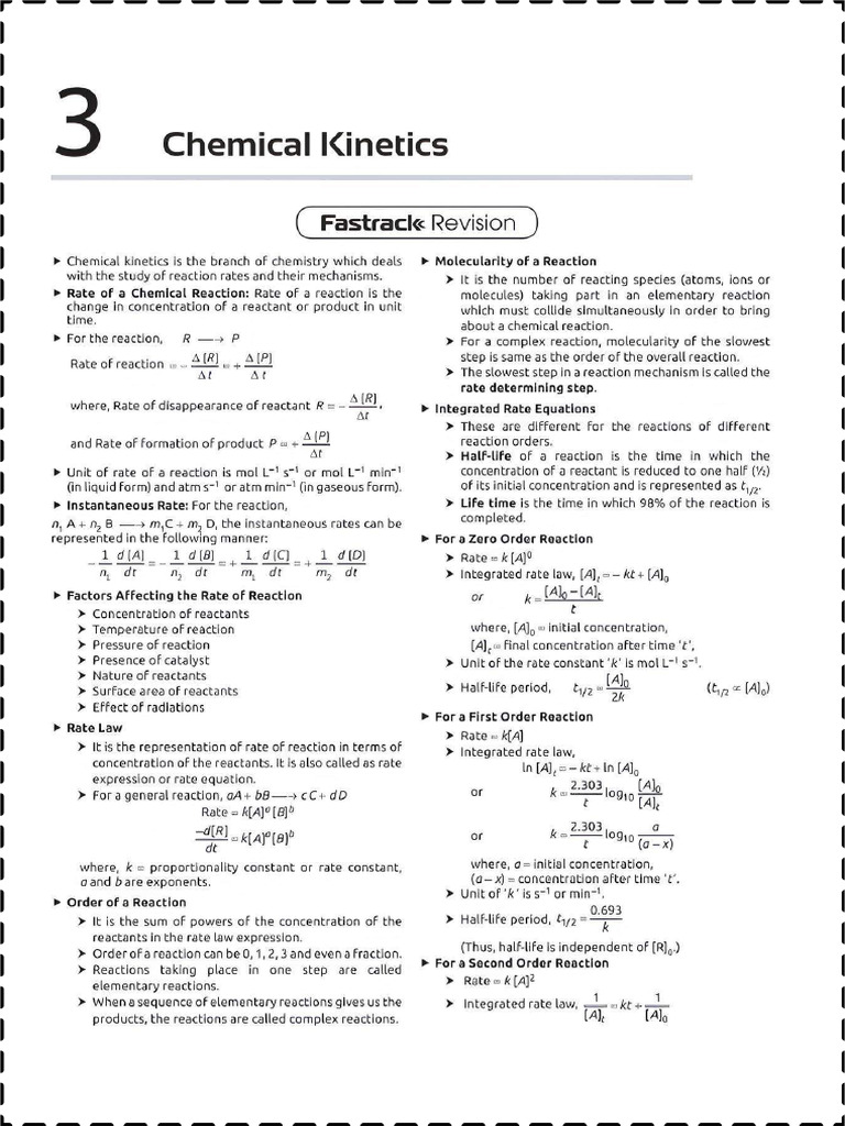 Chemical Kinetics | PDF
