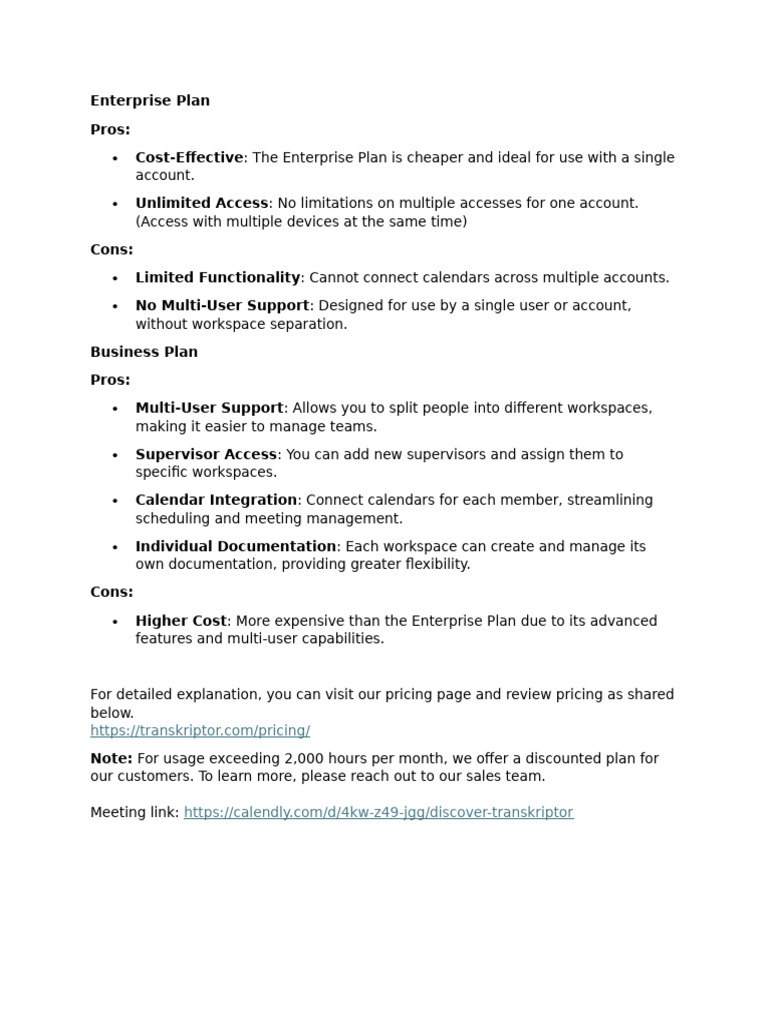 Enterprise Plan Vs Business Plan | PDF