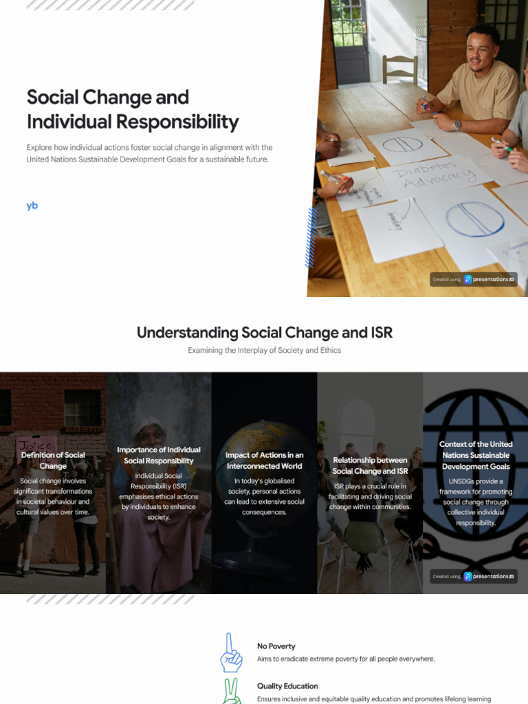 Social Change and Individual Social Responsibility in Relation To ...