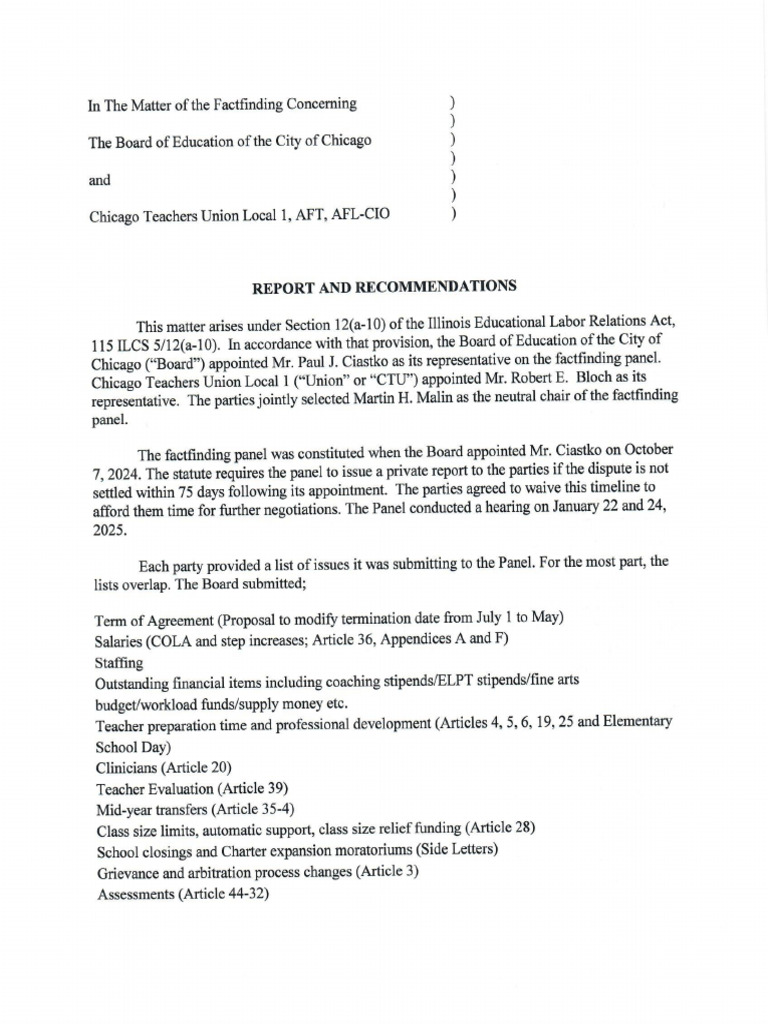 CPS-CTU Factfinding Report | PDF