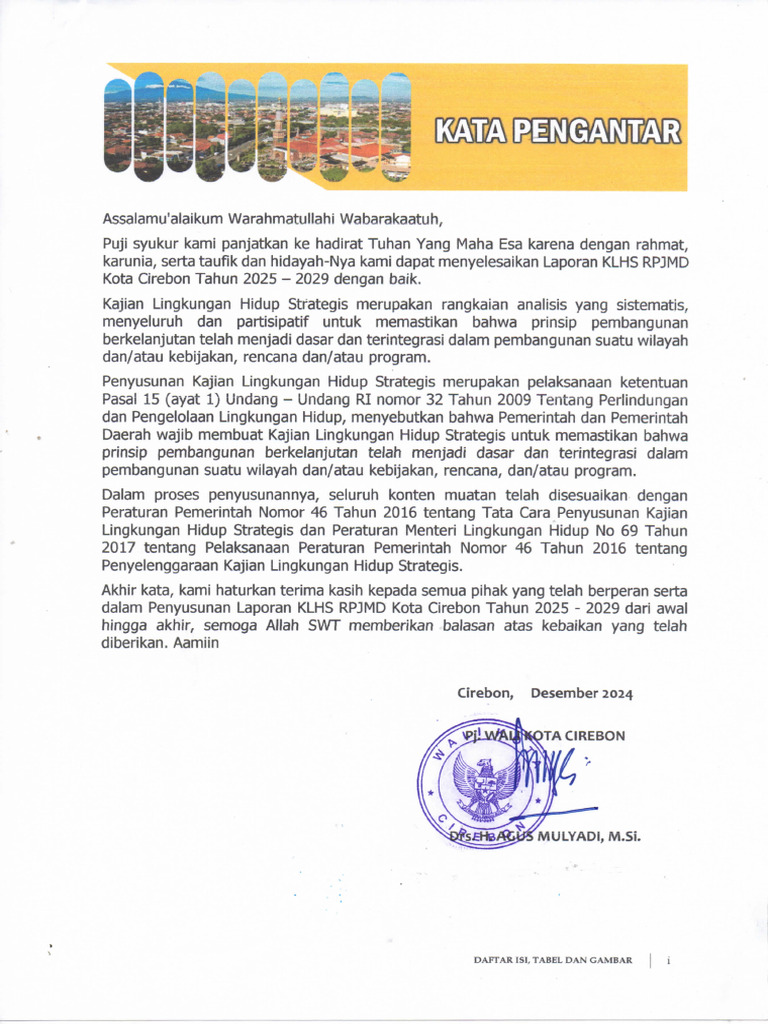 Kata Pengantar Dokumen Induk | PDF