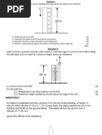 Grade 12 Vertical Projectile Motion Exercises | PDF | Velocity | Motion ...