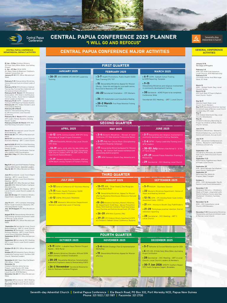 CPC Planner 2025 Small File | PDF | Christian Organizations | Christian ...