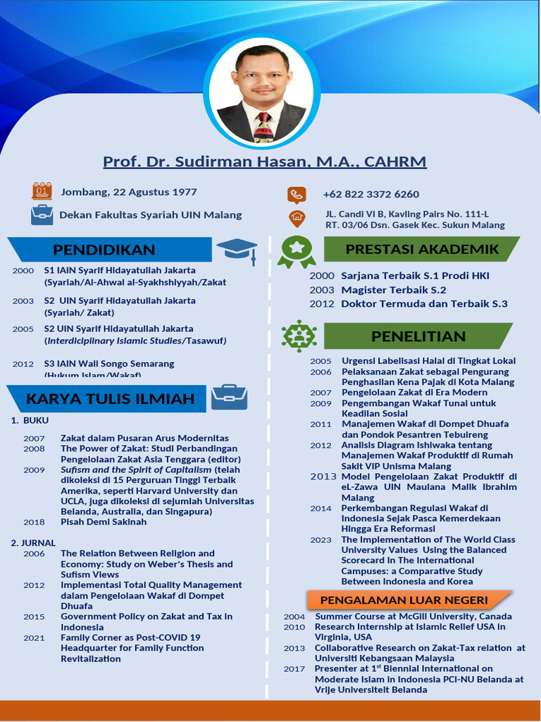 CV Singkat-Sudirman | PDF