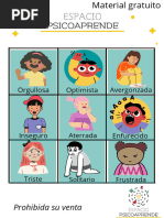 Lotería de Emociones Espaciopsicoaprende | PDF