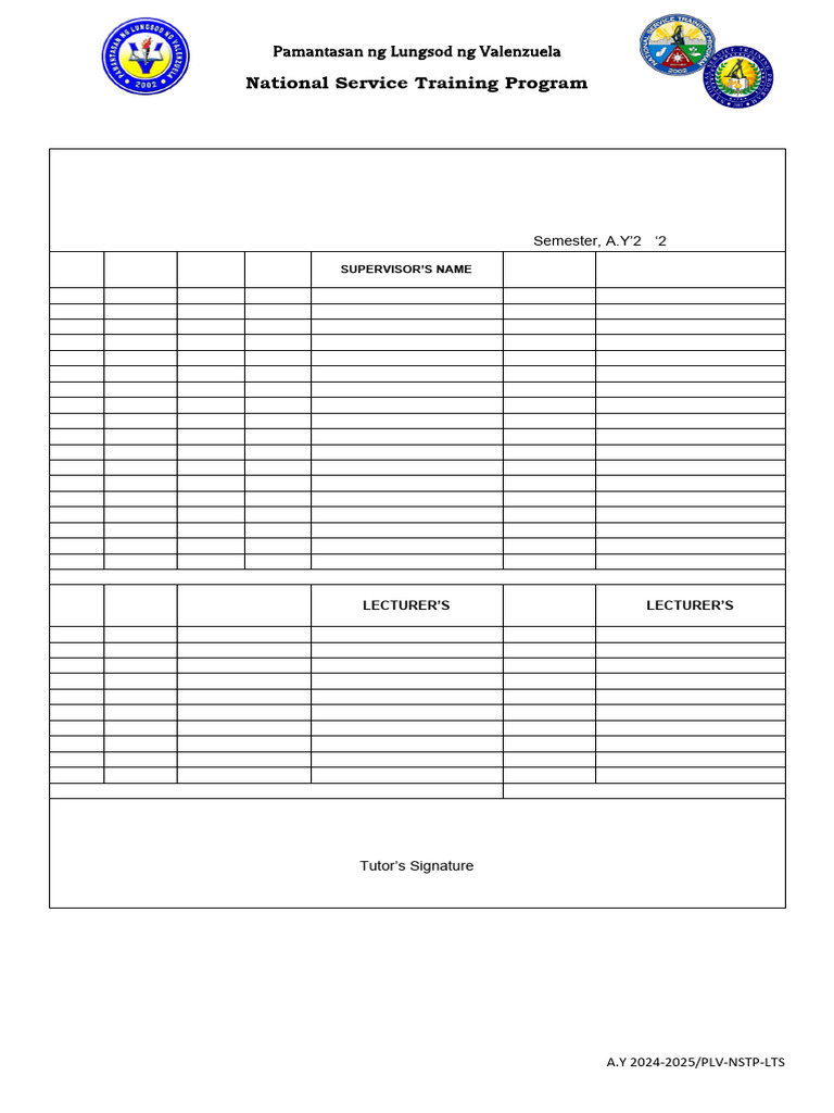 Lts Form 104- Dtr | PDF
