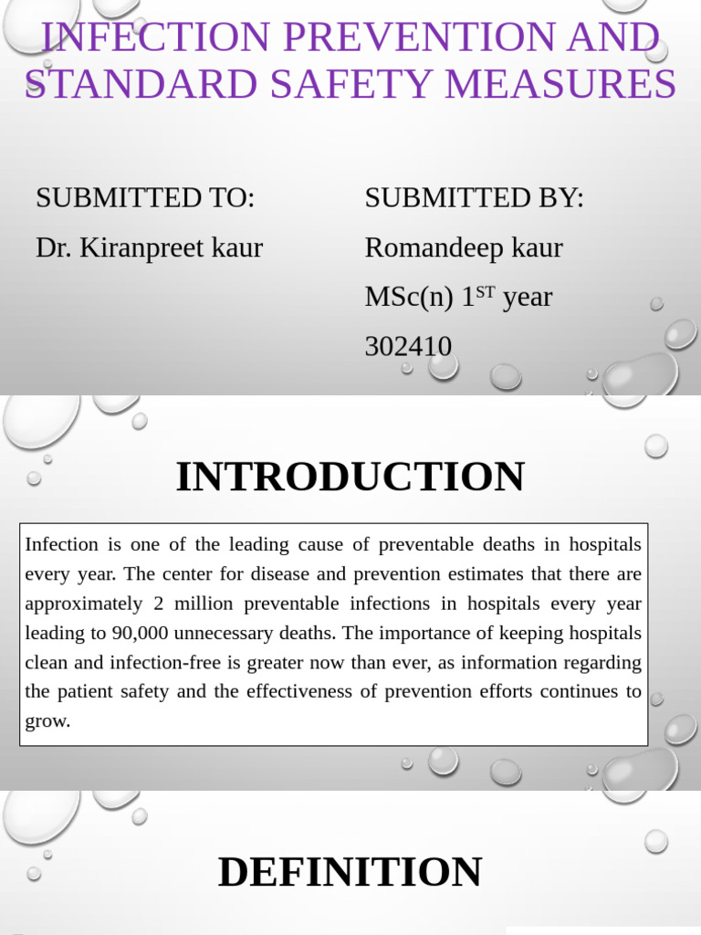 Infection Control and Prevention | PDF | Infection | Personal ...