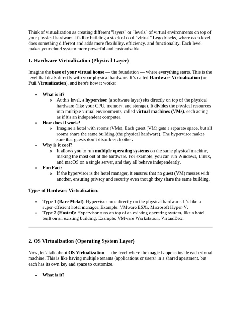 virtualization_basics | PDF | Virtualization | Virtual Machine