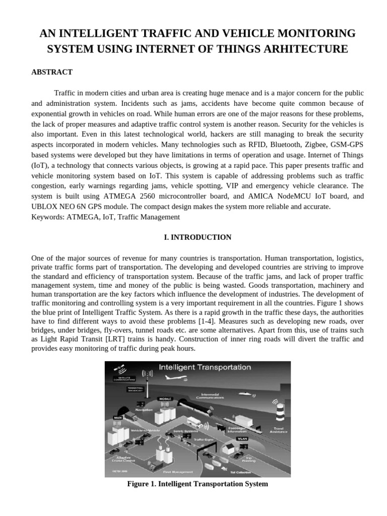 Bharath_M_Tech | PDF | Traffic | Internet Of Things