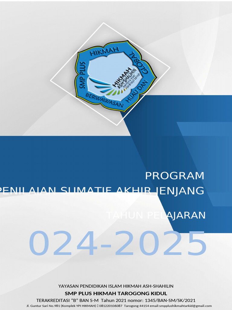Program Kerja PSAJ 20242025 | PDF