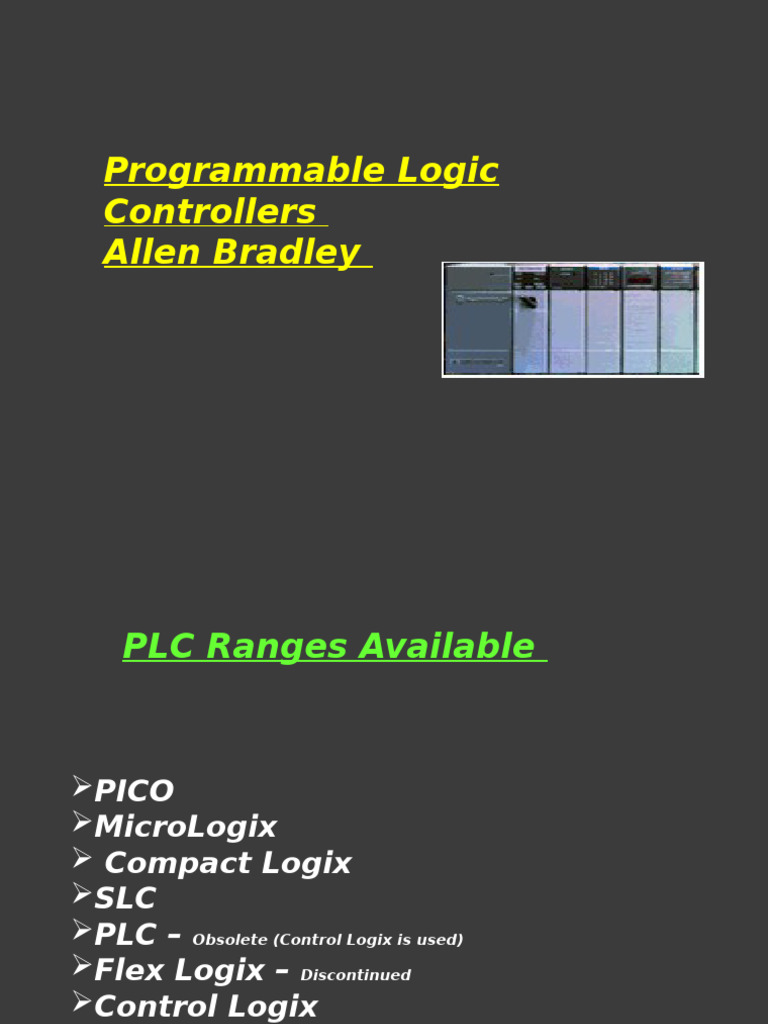 Allen Bradley | PDF | Input/Output | Programmable Logic Controller