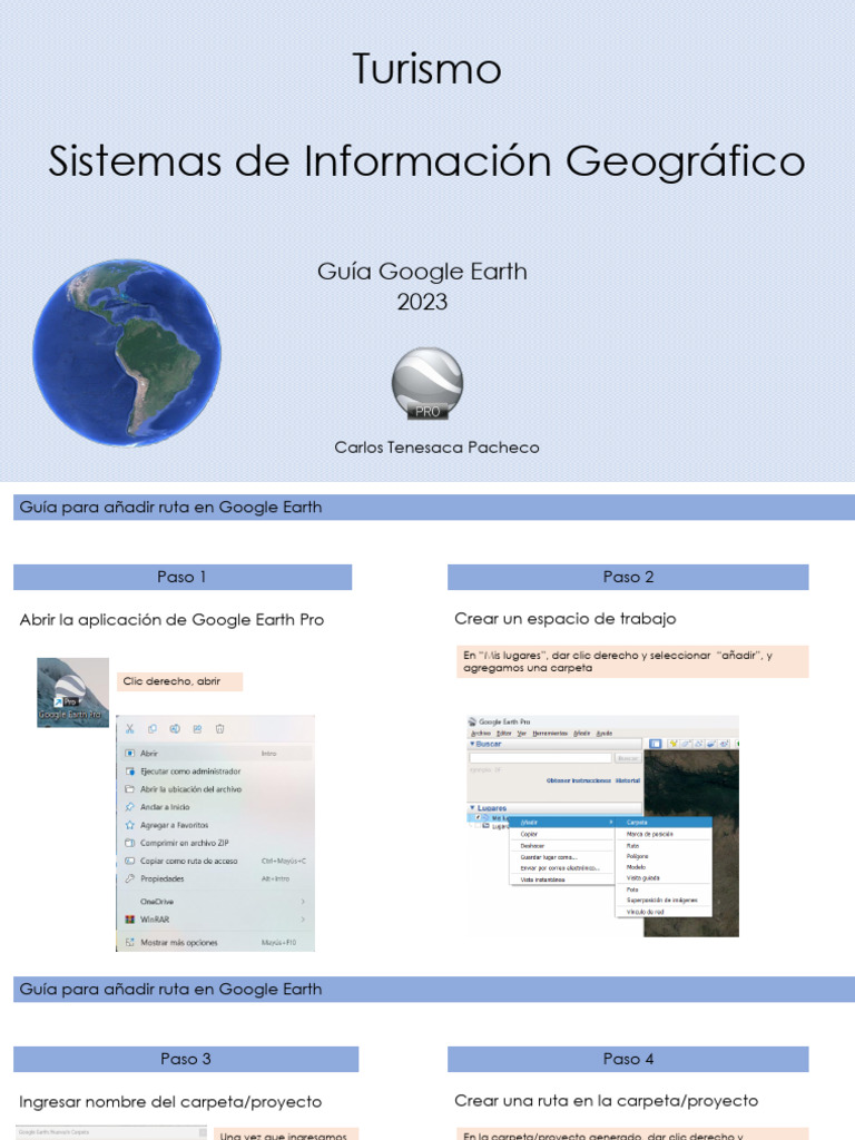 02 - 02 - Manual Google Earth Pro - Fotos | PDF | Ventana (informática) | Informática