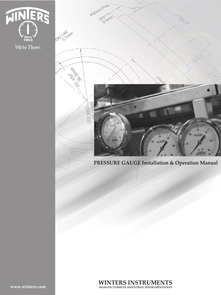 Installation & Operation Manual - Pressure Gauge | PDF | Pressure ...