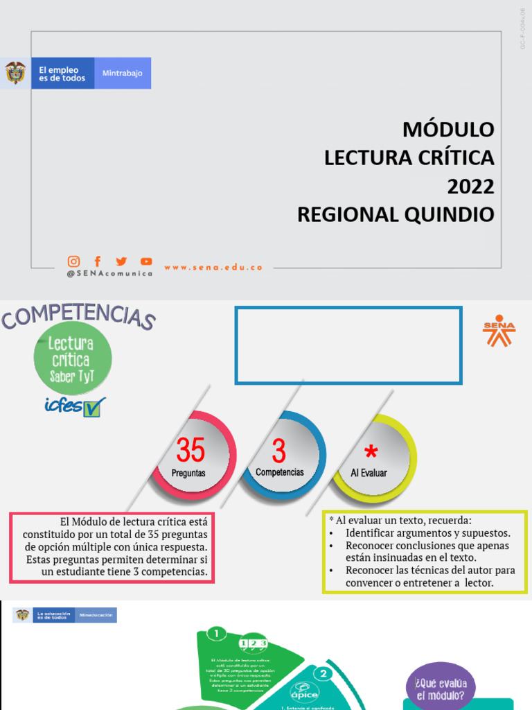 Presentacion Modulo Lectura Critica1 | PDF | Prostitución | Cómics