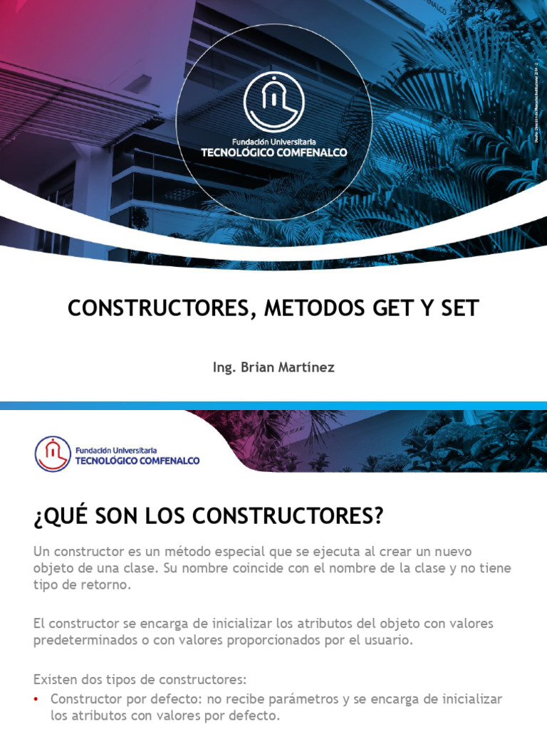 Constructores Get Set | PDF