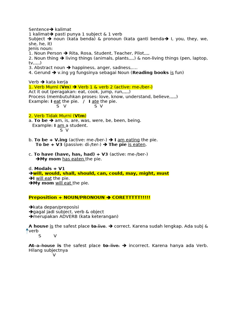 Understanding Sentence Structure Basics | PDF | Verb | Adjective