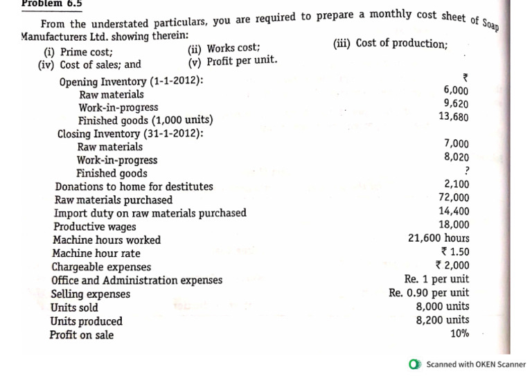 Practice Problem SCM | PDF