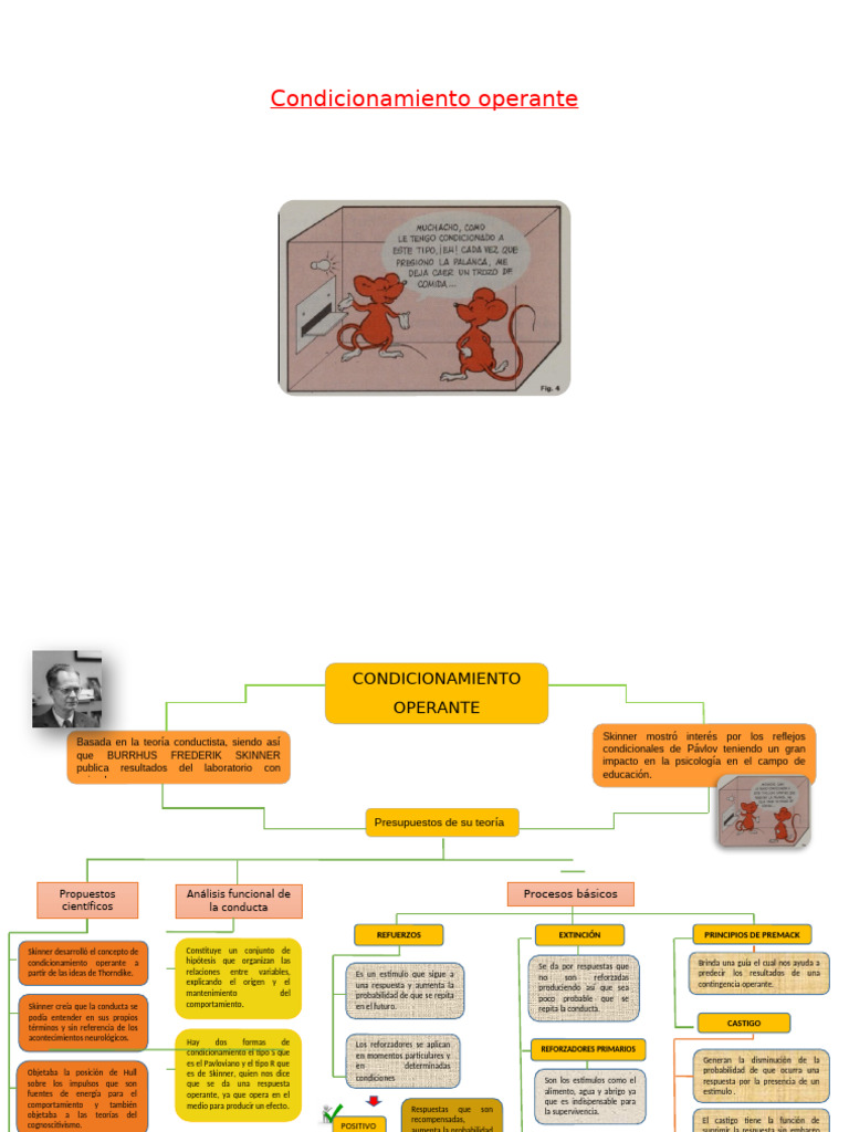 mapa condicionamiento operante | PDF | Comportamiento | Behaviorismo
