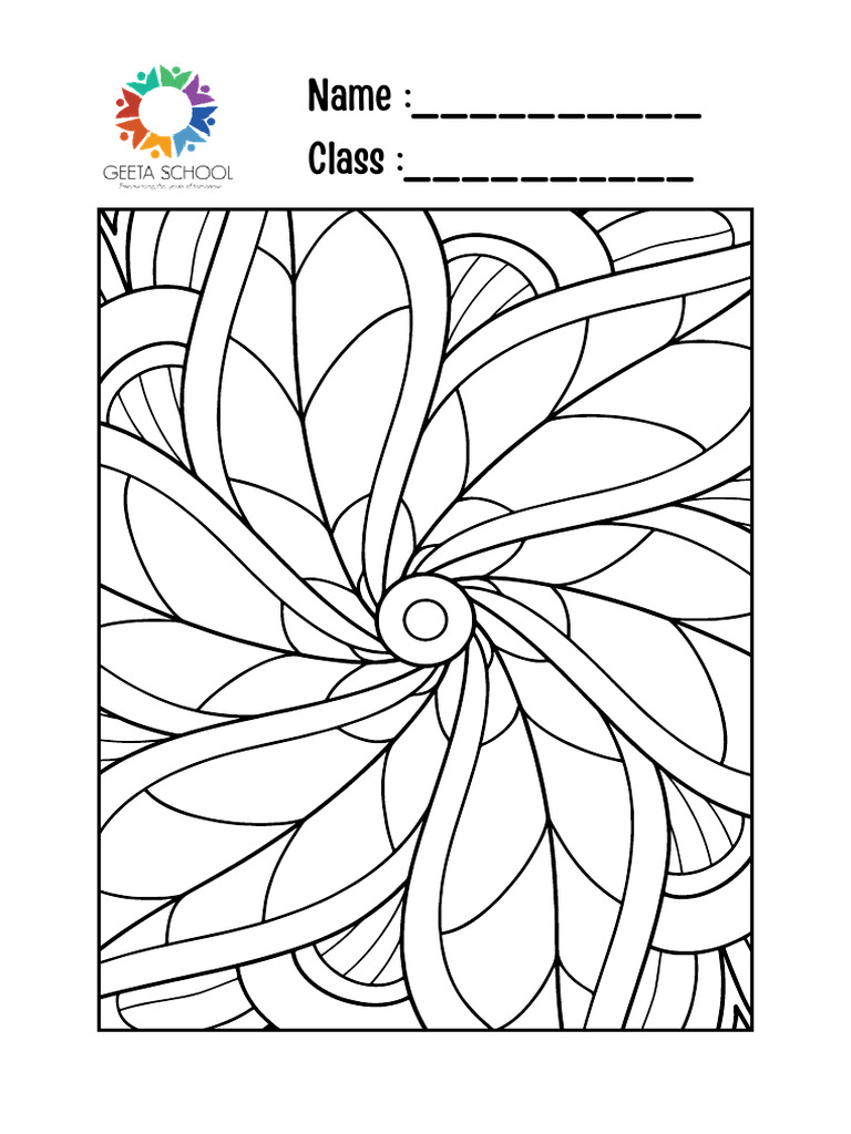 Mindfulness Coloring Worksheets | PDF