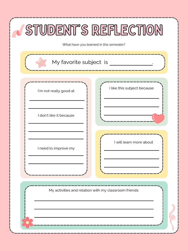 Students Reflection For Verbal | PDF