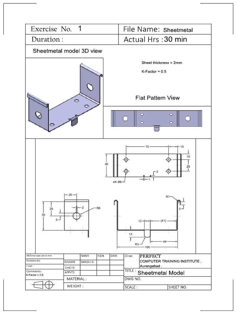 Sheetmetal 1 | PDF