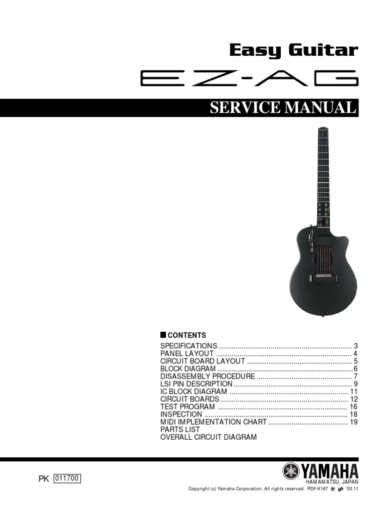 Yamaha Ez-Ag (ET) | PDF | Hertz | Electronic Circuits