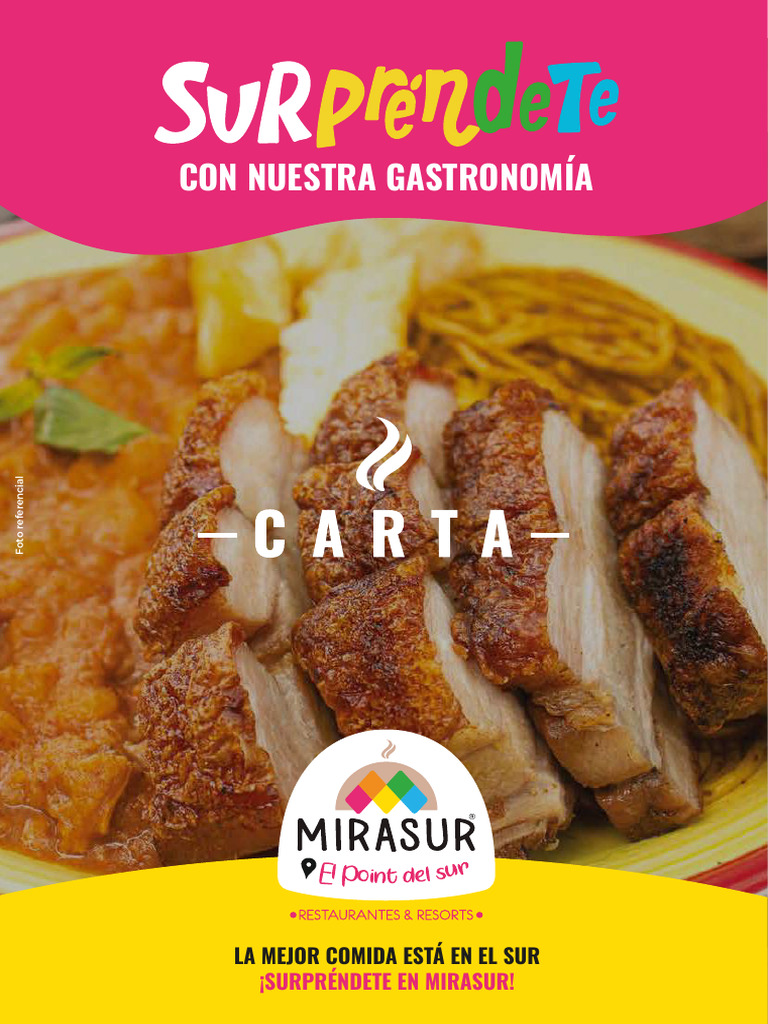 Con Nuestra Gastronomía: La Mejor Comida Está en El Sur | PDF | Bebida ...