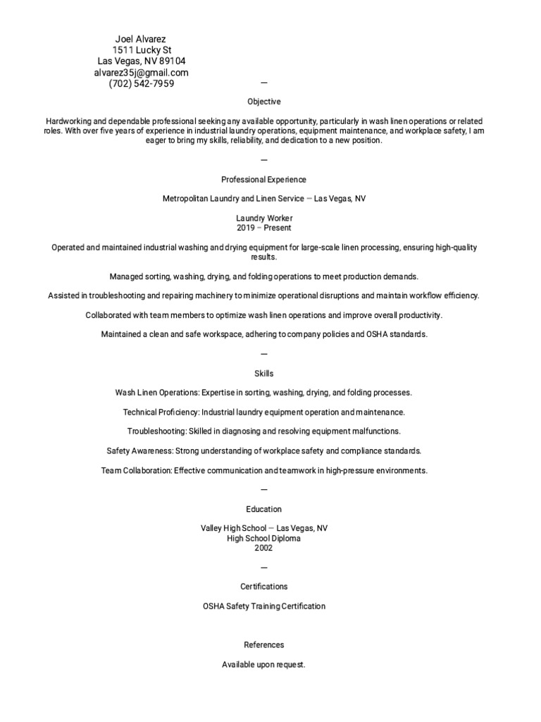 My - Resume ID 1 | PDF | Labor | Business