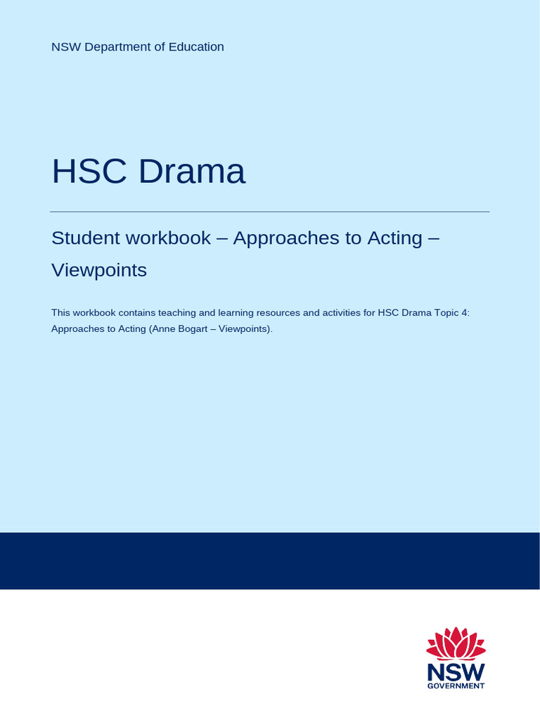Approaches To Acting Viewpoints Workbook | PDF