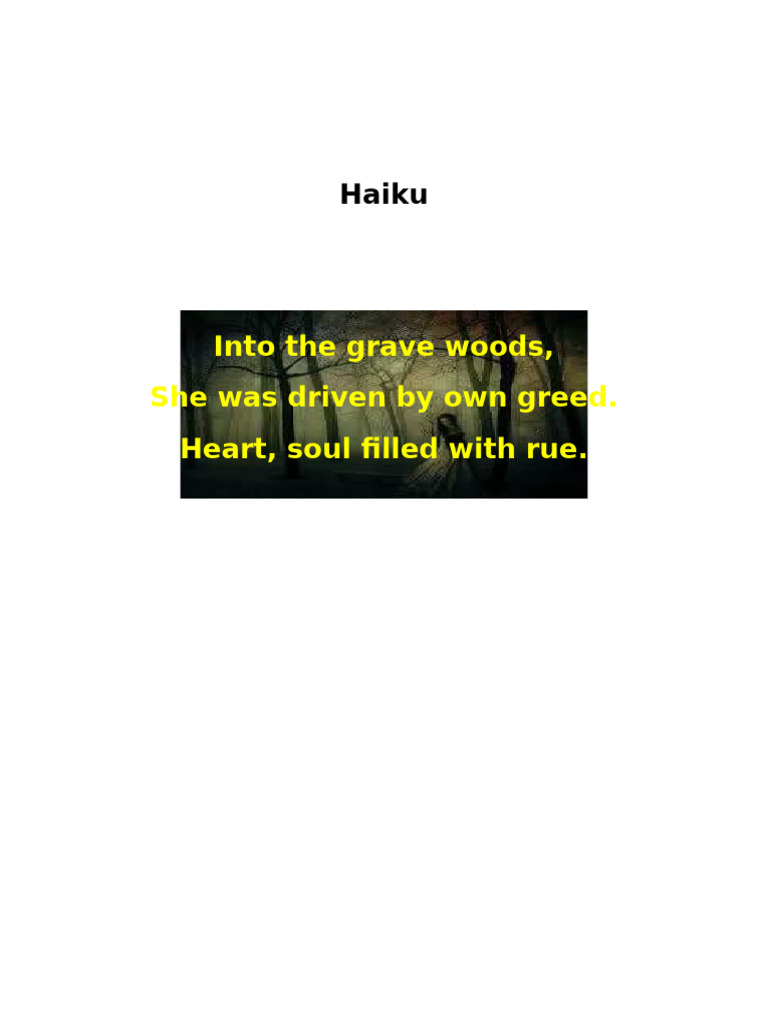 Haiku | PDF