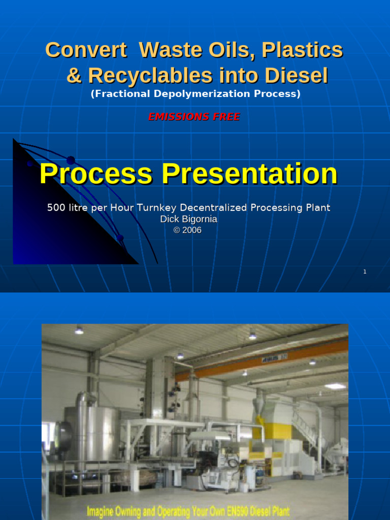 Wastetodiesel Dick Presentation | PDF | Diesel Fuel | Recycling